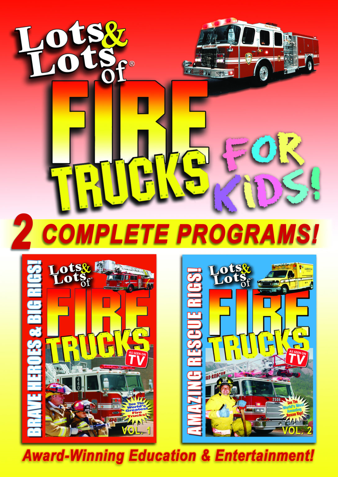 Lots & Lots Of Fire Trucks For Kids - 2 Complete Programs | Marshall ...