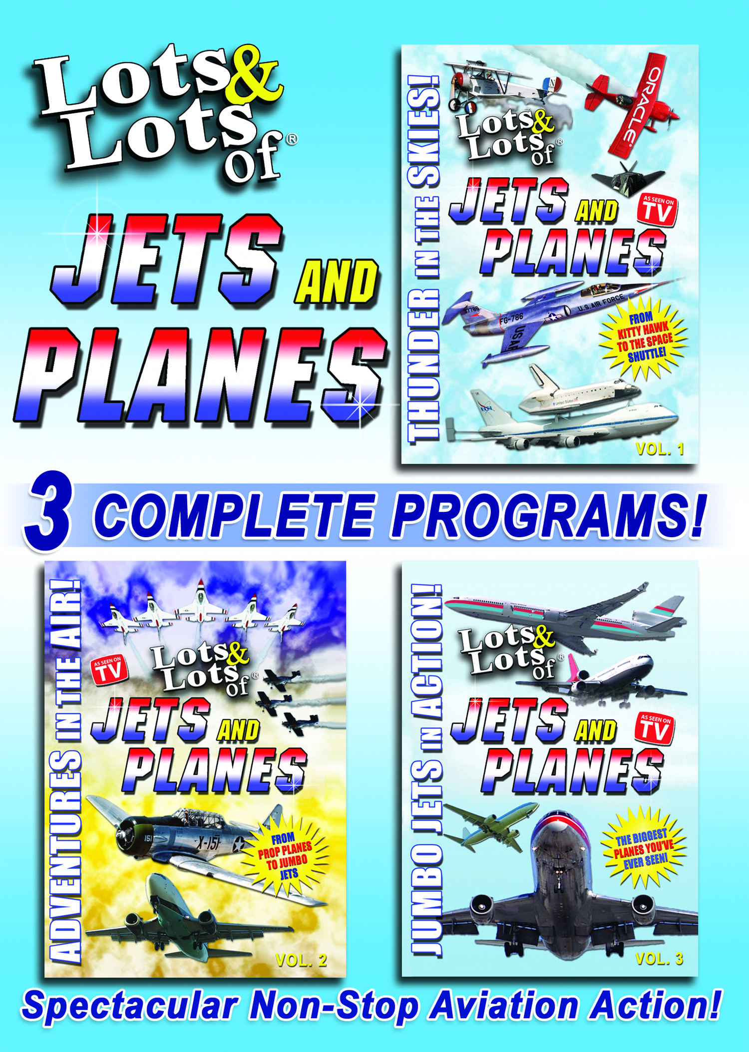 Lots & Lots Of Jets And Planes - 3 DVD SET | Marshall Publishing Inc